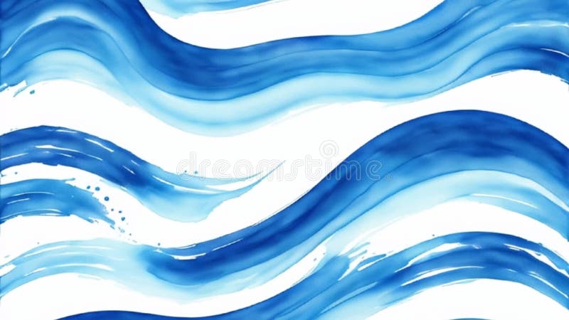 Blue Brush Stroke Texture Ocean Wave Pattern, Motion Stock Footage ...