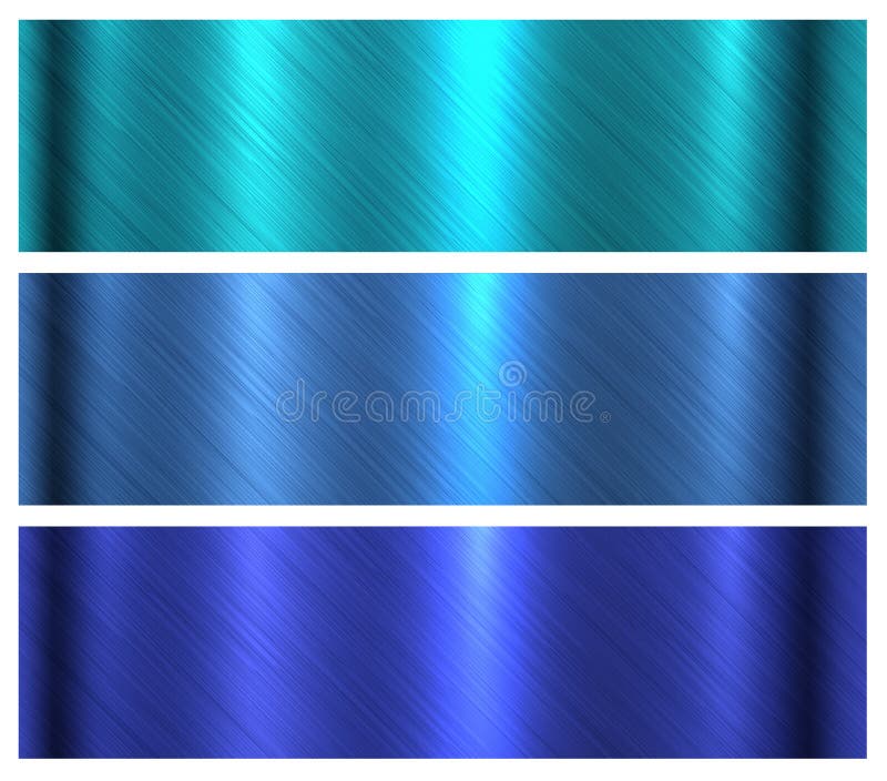 Blue Brushed Metal Background Stock Illustration - Illustration of ...