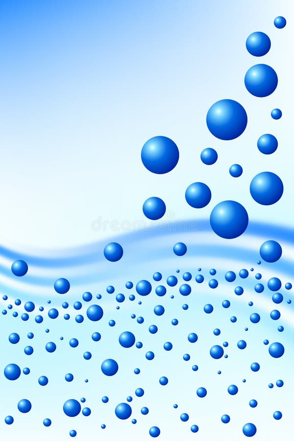 Bubble blue wave stock vector. Illustration of pattern - 2627573