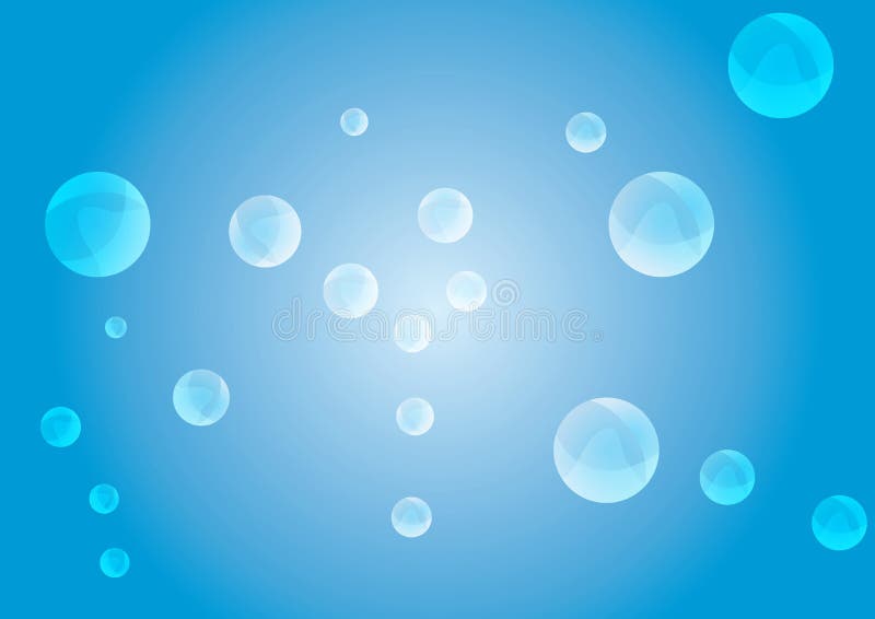 Blue bubble background stock vector. Illustration of water - 10274185