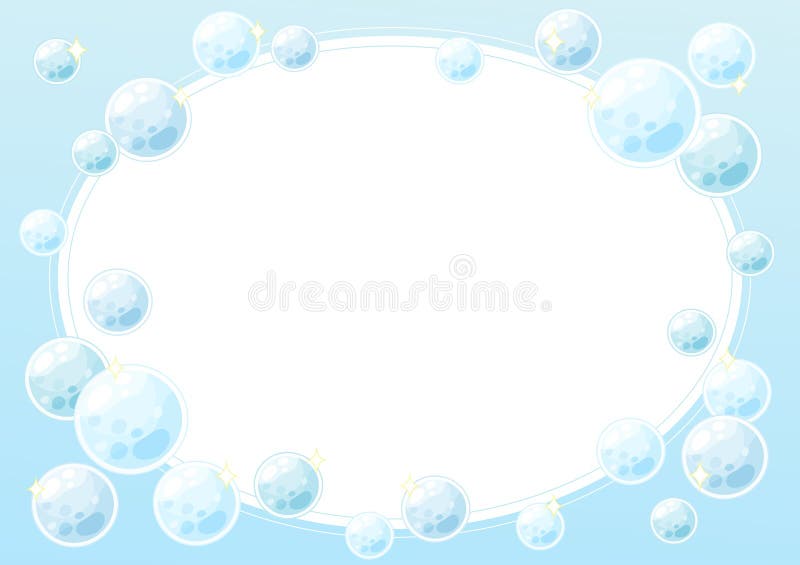 Blue bubble party frame 2 stock vector. Illustration of postcard ...