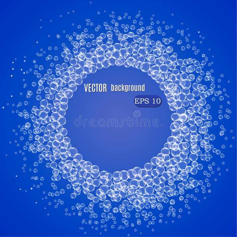 Blue Bubble stock vector. Illustration of round, bubble - 57813631