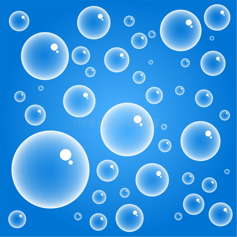 Blue bubbles stock illustration. Illustration of abstract - 1333314