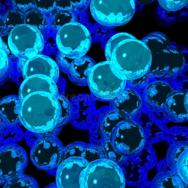 Blue Bubbles Picture. Image: 3303955