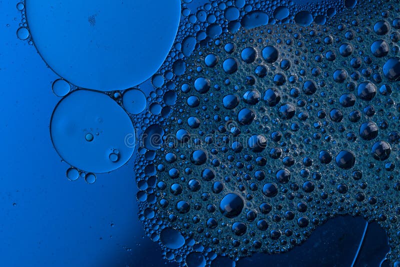 Blue Bubbles Abstract Background . Soft Focus Stock Photo - Image of ...