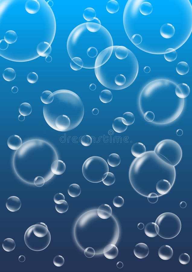 Blue bubbles background stock illustration. Illustration of abstract ...
