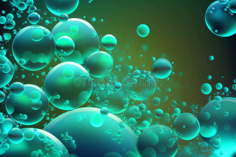 Blue Bubbles Background. Color Bubbles. Bubble Background. Generative ...