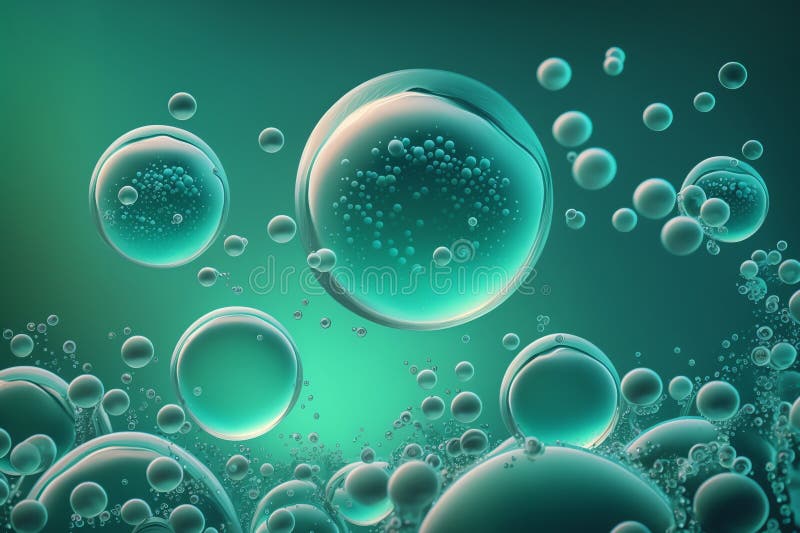 Blue Bubbles Background. Color Bubbles. Bubble Background. Generative ...