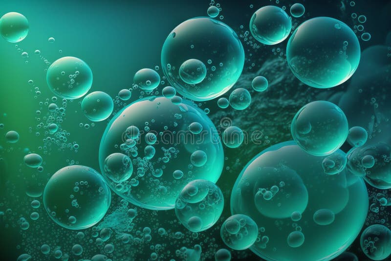 Blue Bubbles Background. Color Bubbles. Bubble Background. Generative ...