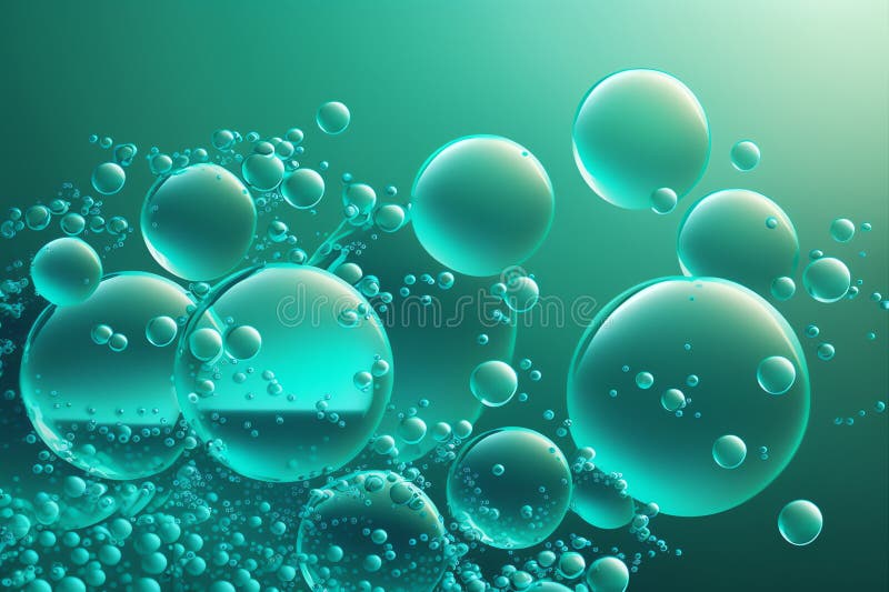 Blue Bubbles Background. Color Bubbles. Bubble Background. Generative ...