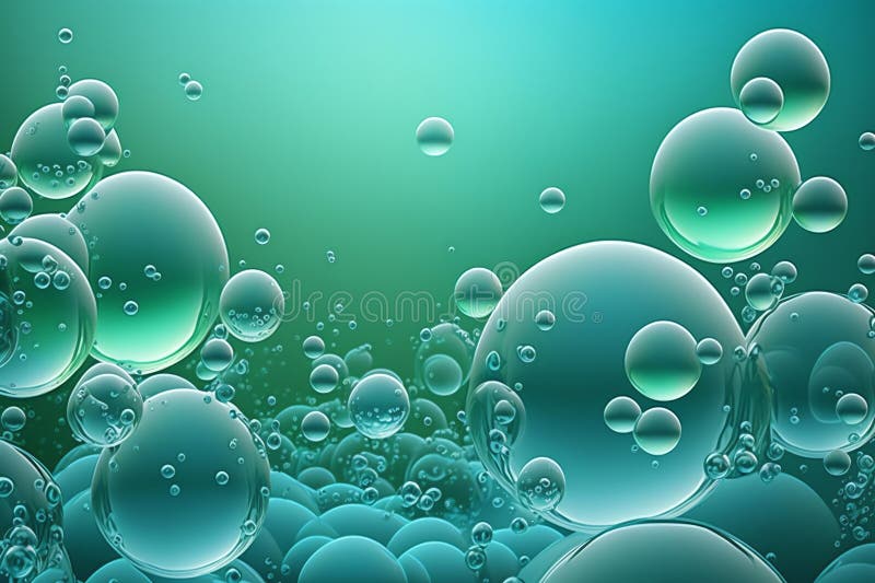 Blue Bubbles Background. Color Bubbles. Bubble Background. Generative ...