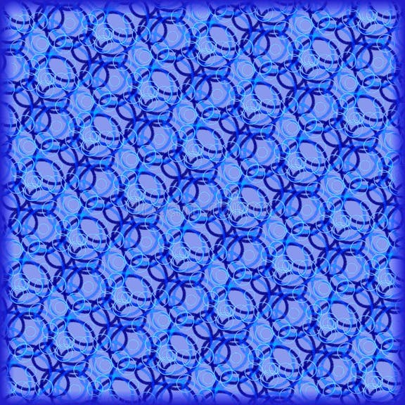 Blue Bubbles Designed Pattern Stock Illustration - Illustration of ...