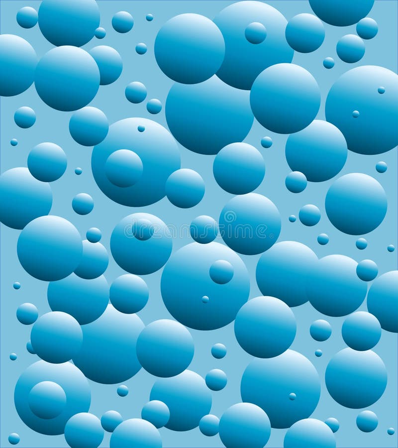 Blue bubbles pattern stock vector. Illustration of group - 43216670