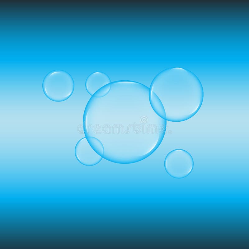 Blue Bubble Vector Illustrator Stock Vector - Illustration of circle ...