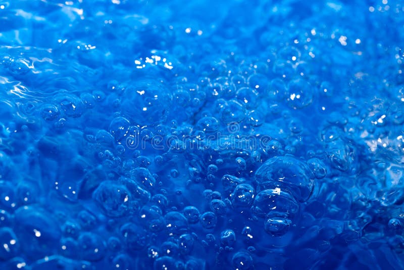 Blue Bubbling Water As Background Stock Image - Image of nature, ripple ...