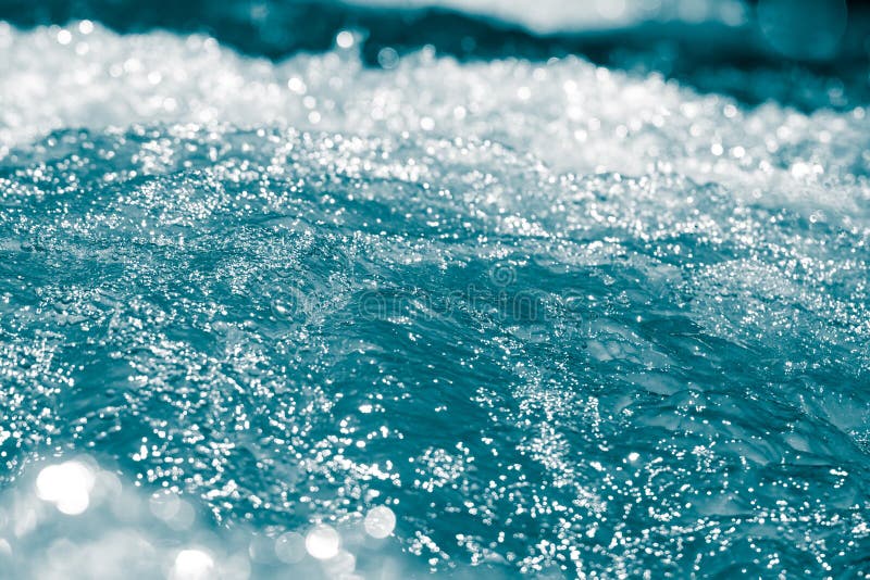Blue Bubbling Water As Background Stock Image - Image of nature, ripple ...