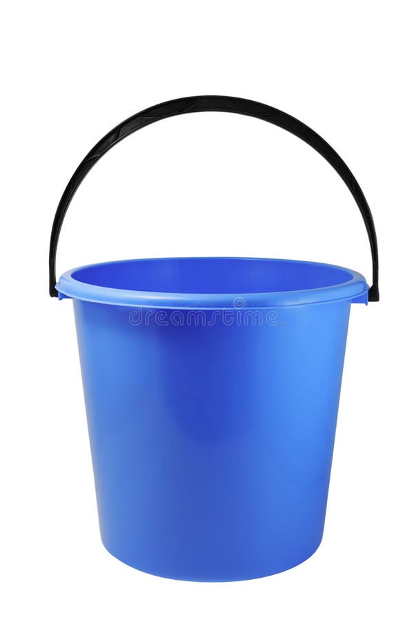 Blue pail stock image. Image of pail, bucket, handle, container - 2209679