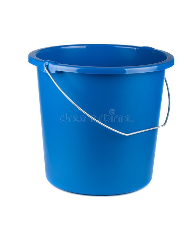 Red plastic bucket stock image. Image of home, object - 24755617