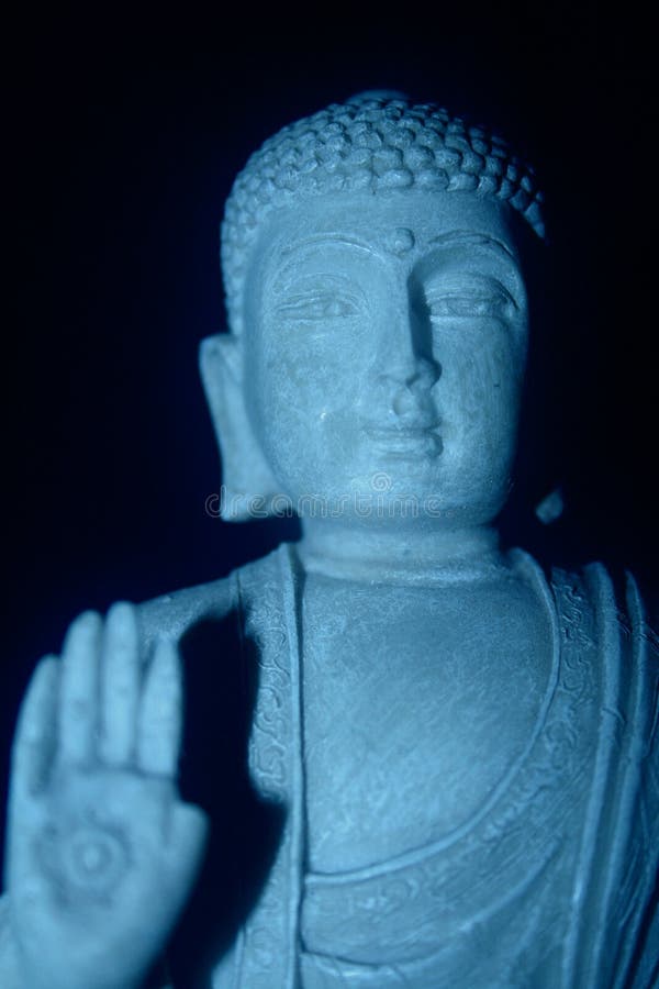 Blue Buddha stock image. Image of karma, asia, peace, religion - 890119