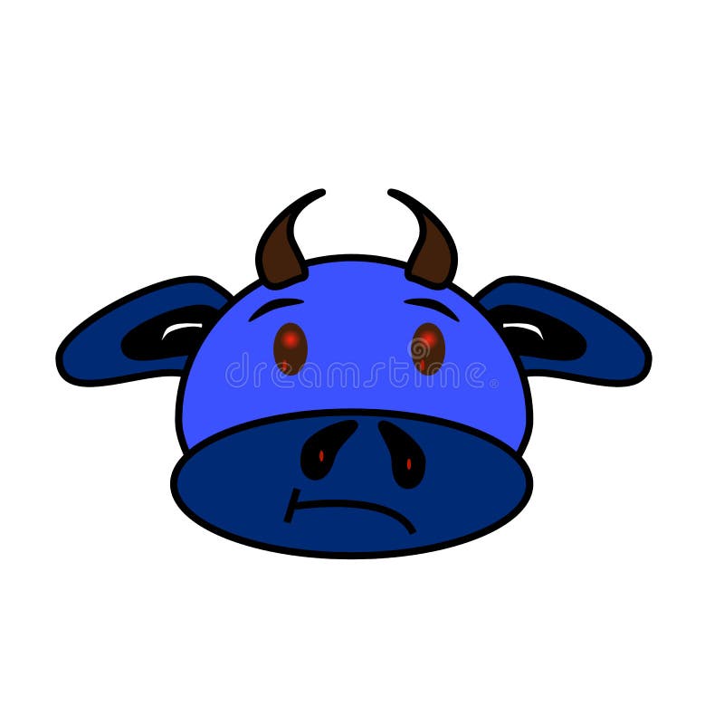 Blue Buffalo smiley stock vector. Illustration of animals - 70425111