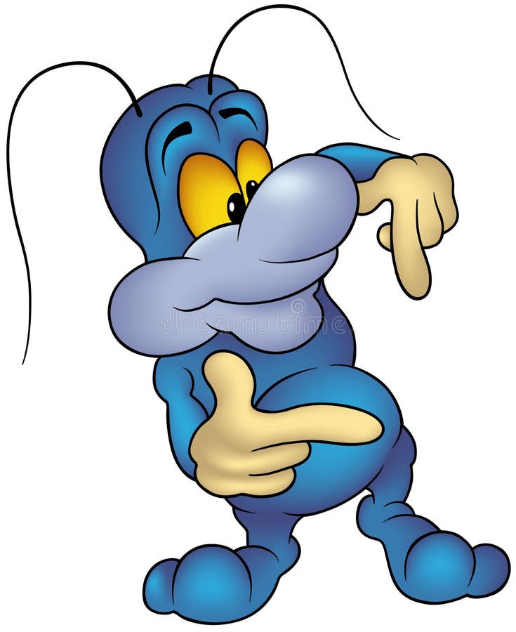 Blue beetle stock illustration. Illustration of cartoon - 1946576