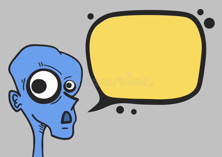 Blue bug talk stock vector. Illustration of speech, cartoon - 28488407