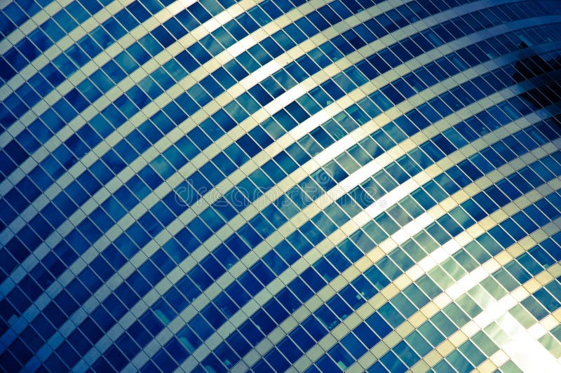 Office Building Interior, Blue Tint. Stock Photo - Image of corridor ...