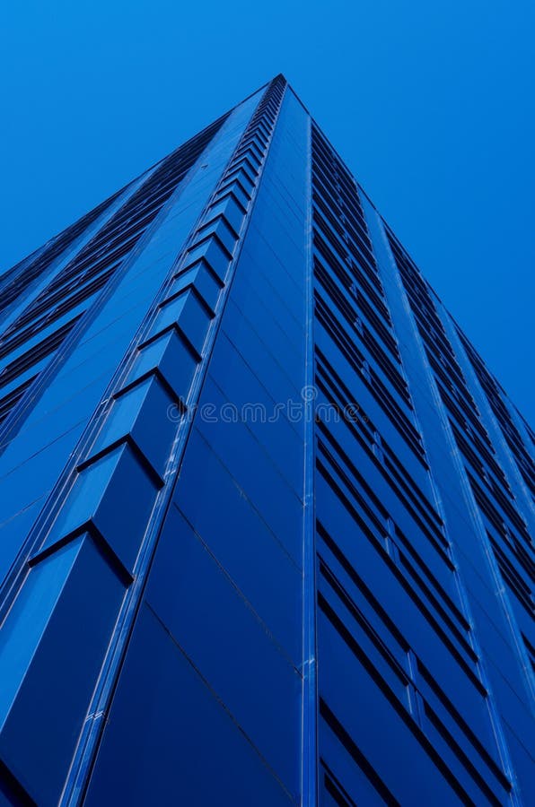 Blue building stock image. Image of place, building, summer - 2268687