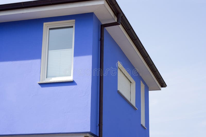 Blue building stock photo. Image of venetian, shadow, urban - 2286734