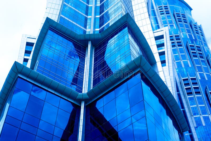 Blue Building Facade stock photo. Image of house, ganclerz - 88295382