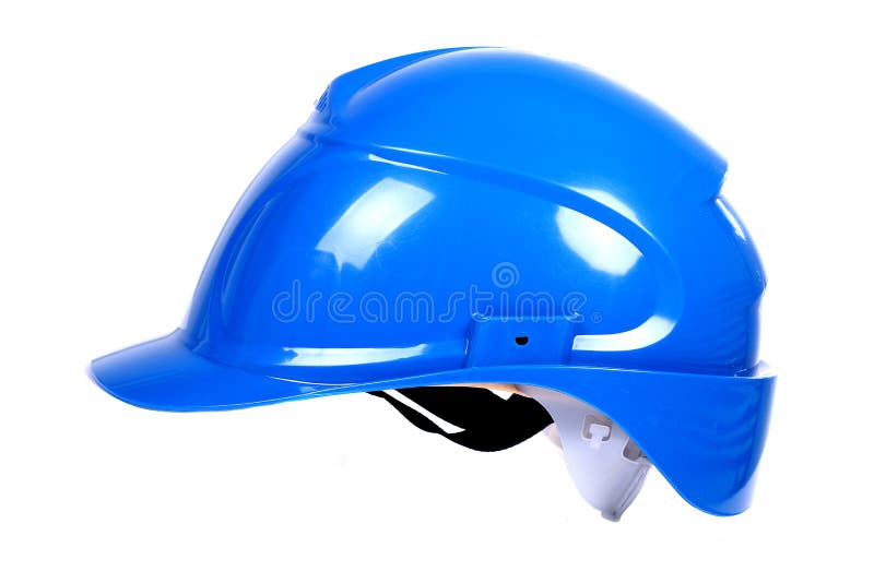 Blue building helmet stock image. Image of modern, headgear - 129257563
