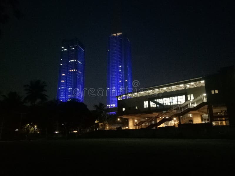 Blue Building Located in Mumbai Stock Photo - Image of blue, located ...