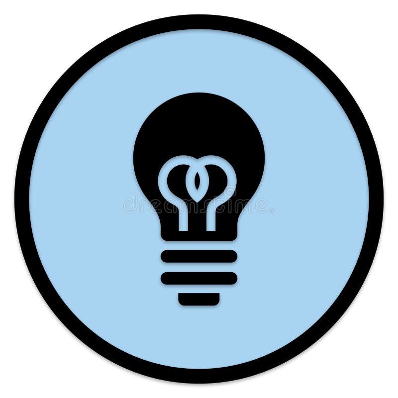 Blue bulb logo stock illustration. Illustration of elegant - 84154045