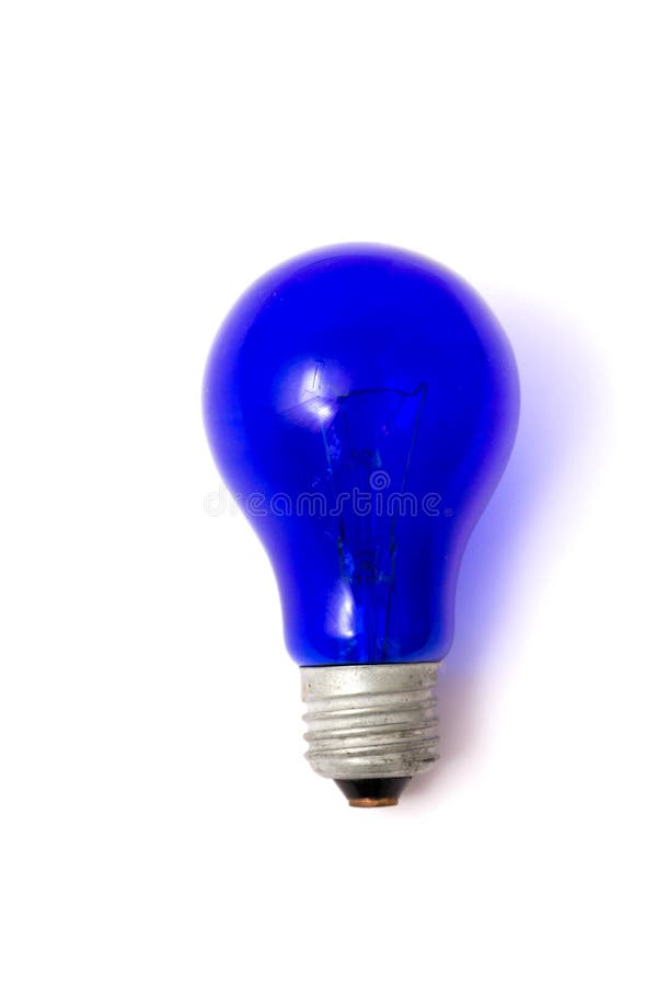 Blue bulb stock image. Image of electricity, innovation - 61474639