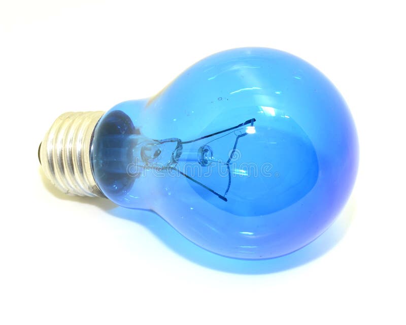 Blue bulb stock image. Image of light, voltage, retro - 35092567