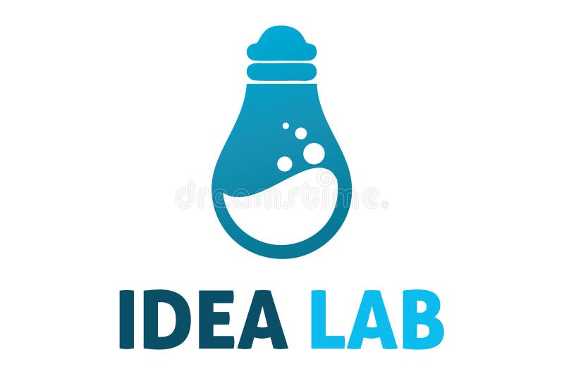 Blue bulb logo stock illustration. Illustration of elegant - 84154045