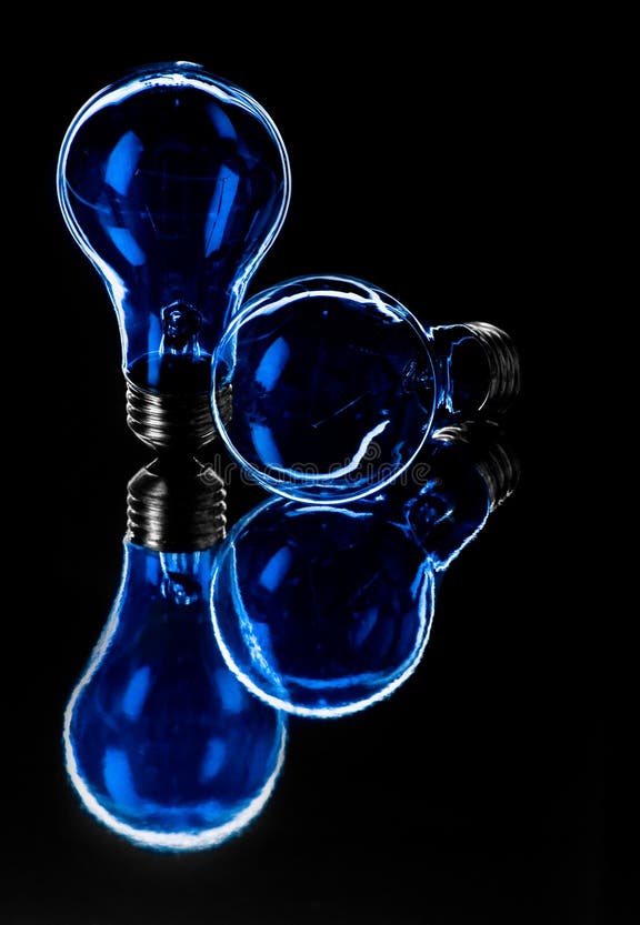 Blue Bulbs stock photo. Image of incandescent, shine, everyday - 7270900