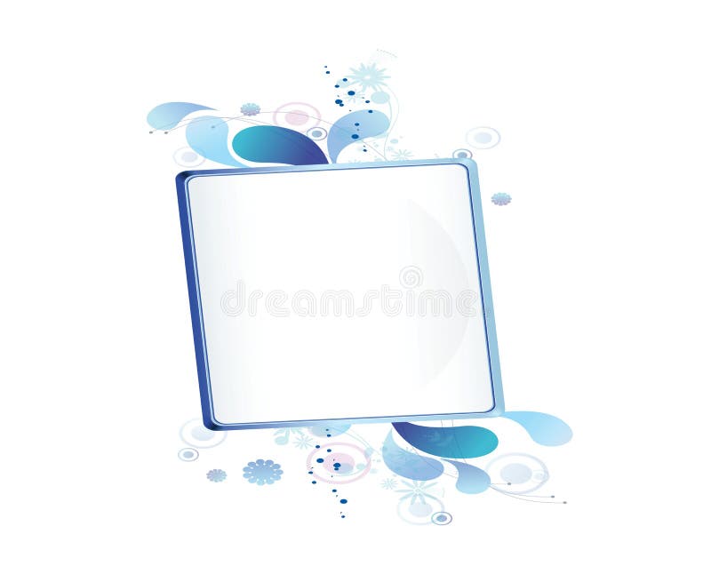 Blue bulletin board stock illustration. Illustration of ornate - 39631319