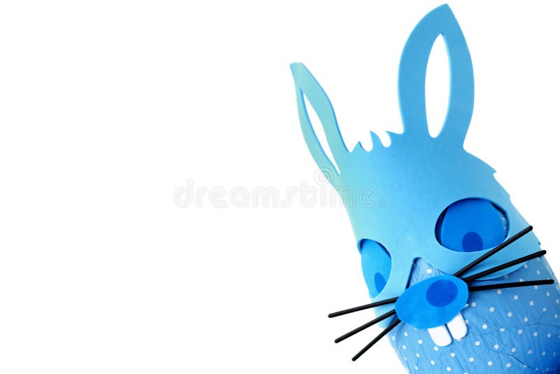 Blue bunny from corner stock photo. Image of candy, isolated - 23499684