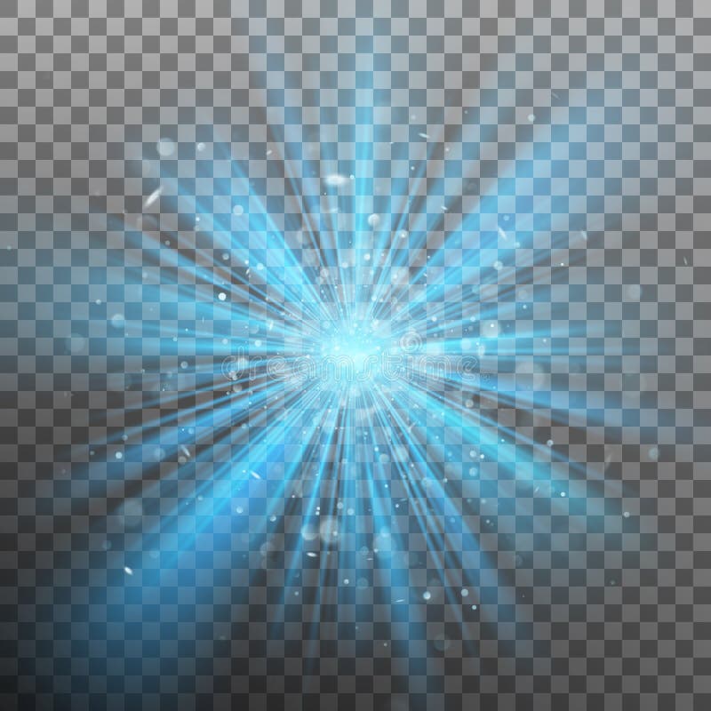 Blue Burst Color Forces Light. EPS 10 Vector Stock Vector ...