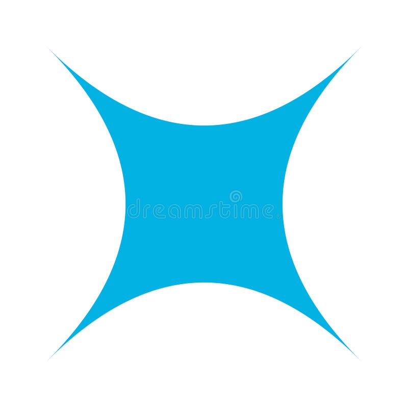 Blue Burst Shape Square Form Stock Vector - Illustration of element ...