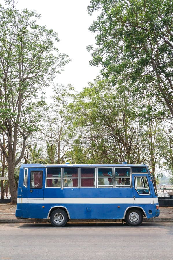 Old Style Travel Bus stock photo. Image of passenger, road - 308660