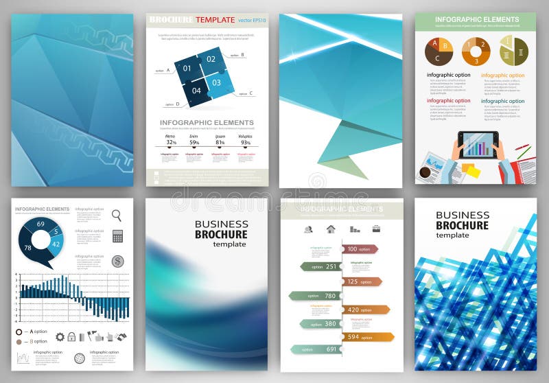 Blue Business Backgrounds and Abstract Concept Infographics Stock ...