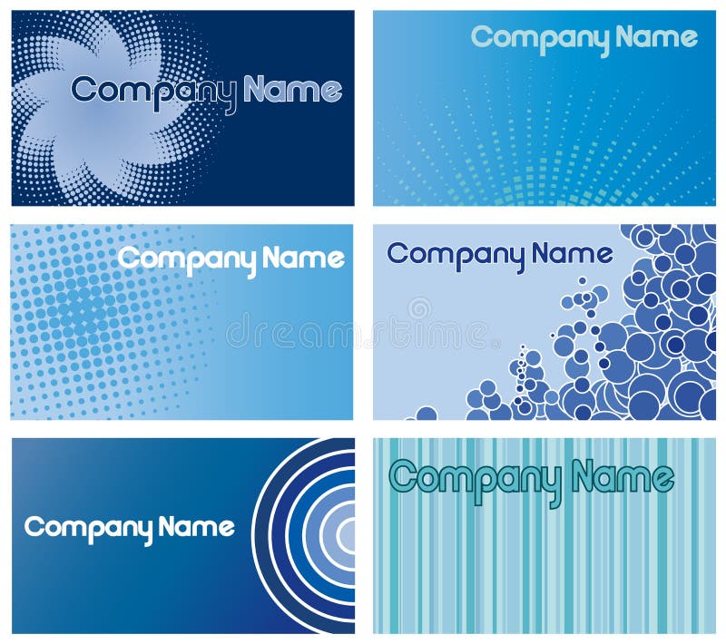 Blue business card designs stock vector. Illustration of template - 6121222