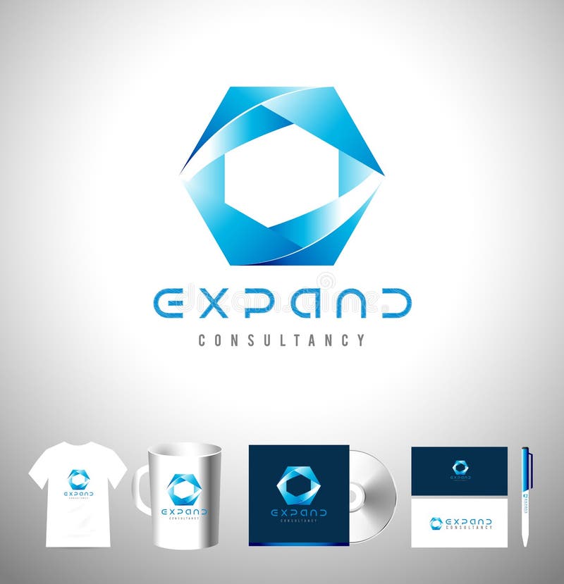 Blue Business Corporate Logo Design Stock Vector - Illustration of logo ...