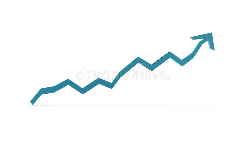 Arrow with graph stock illustration. Illustration of abstract - 31893786