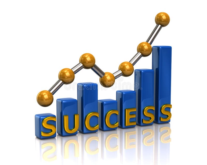 Blue business graph stock illustration. Illustration of money - 57018779