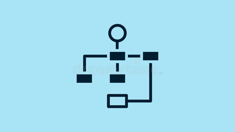 Blue Business Hierarchy Organogram Chart Infographics Icon Isolated on ... Blue Business Hierarchy Organogram Chart Infographics Icon Isolated on ...