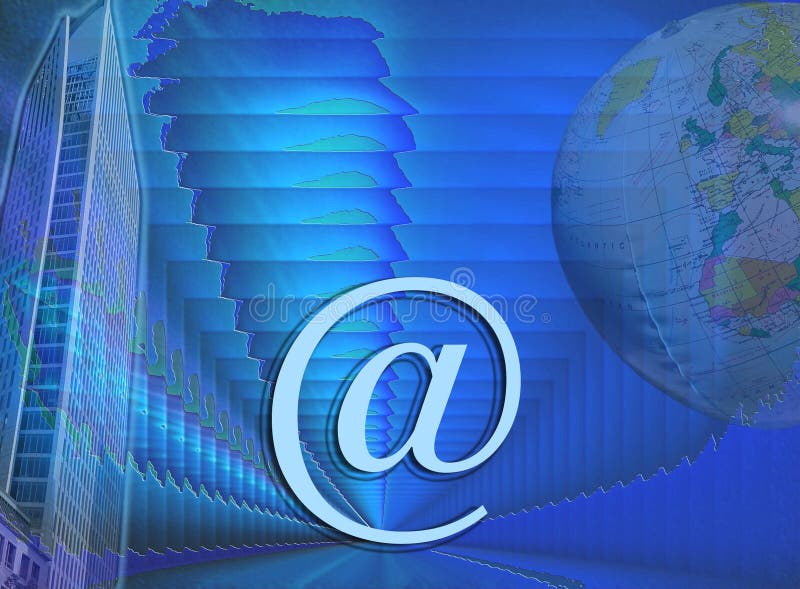 Blue Business and Internet Design Stock Illustration - Illustration of ...