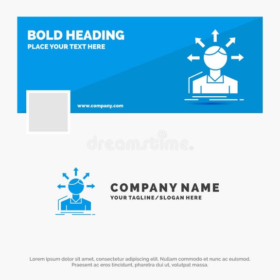 Blue Business Logo Template for Conversion Difference, Diversity ...